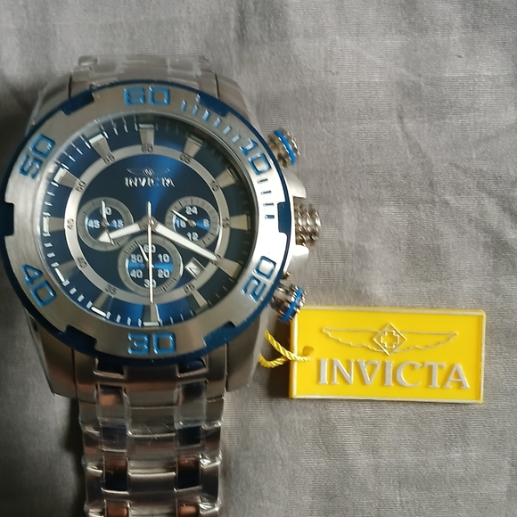 Invicta | Accessories | Invicta Pro Diver Blue Chronograph Oversized ...
